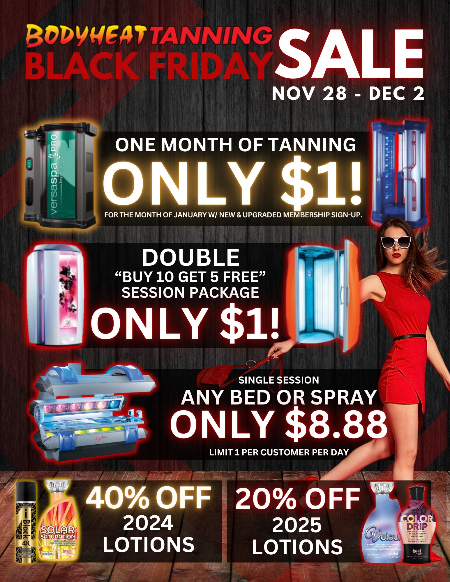 Specials - Bodyheat Tanning